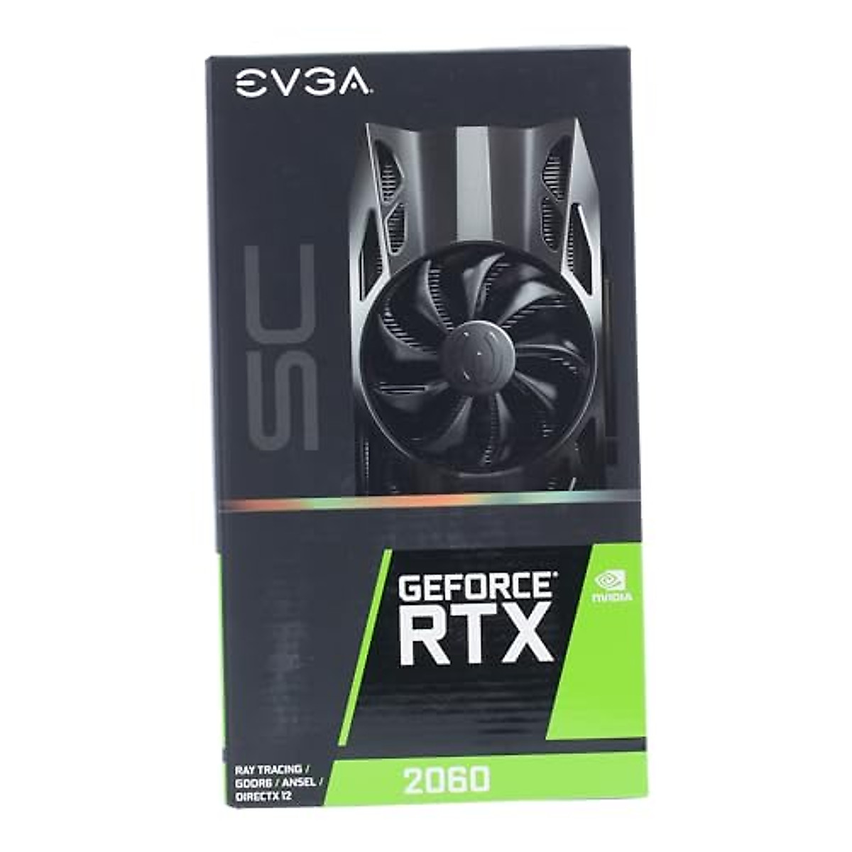 EVGA GeForce RTX 2060 SC, Overclocked, 2.75 Slot Extreme Cool, 70C Gaming, 06G-P4-2062-KR, 6GB GDDR6