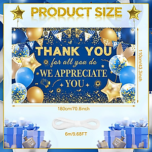 We Appreciate You Banner Thank You Banner Pastor Appreciation Decorations Banner Thank You For All You Do Backdrop Employee Staff Appreciation Gifts Teacher Doctor Retirement Appreciation Party Decor