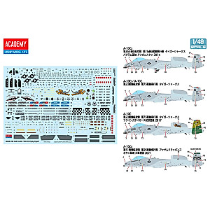 Academy 120116 492348 1/48 USAF A-10C 75Th Fs Flying Tigers, Multi-Colour