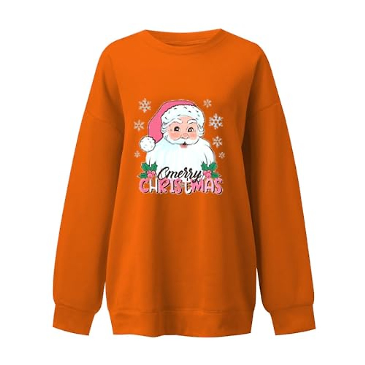 BZPIZ DO/LNIN*E bargain d-eals Womens Oversized Sweatshirts Xmas Graphic Crew Neck Pullover Sweaters Santa Claus Fall Fashion Outfits Clothes 2023