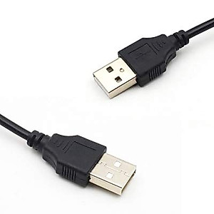 Lysee USB Cables - 4-Port Splitter Hub Adapter Mini USB 2.0 Hi-Speed Adapter for PC Computer - (Color: Black)