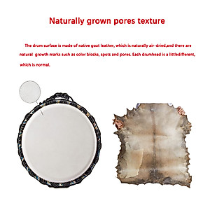 BORIYAM Djembe Bongo Drum 8" Hand Drum，percussion， Sheepskin Drum Noodles，Cotton and linen drum body, Suitable for Beginners