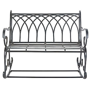 SAFAVIEH PAT5021A Outdoor Collection Ressi Pearl White Rock Bench