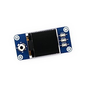 Coolwell Waveshare 1.44 Inch LCD Display HAT for Raspberry Pi 4B+ 4B 3B+ 3B 2B+ Zero W WH 128x128 SPI Interface ST7735S Driver