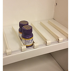 6" D Clip on Shelf Divider for Front Rail for Shelf Divider Management System - 10 Pack