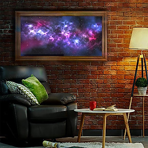 LANQiAO Fluorescent Light Covers for Classroom Kitchen Office Decorations-Nebula Galaxy-Eliminate Harsh Glare and Headaches-Easy to Install Ceiling Light Covers-2'x4'