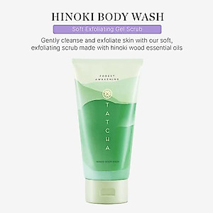 Tatcha Forest Awakening Hinoki Body Wash: Soft Exfoliating Scrub, 200 ml | 6.8 fl oz
