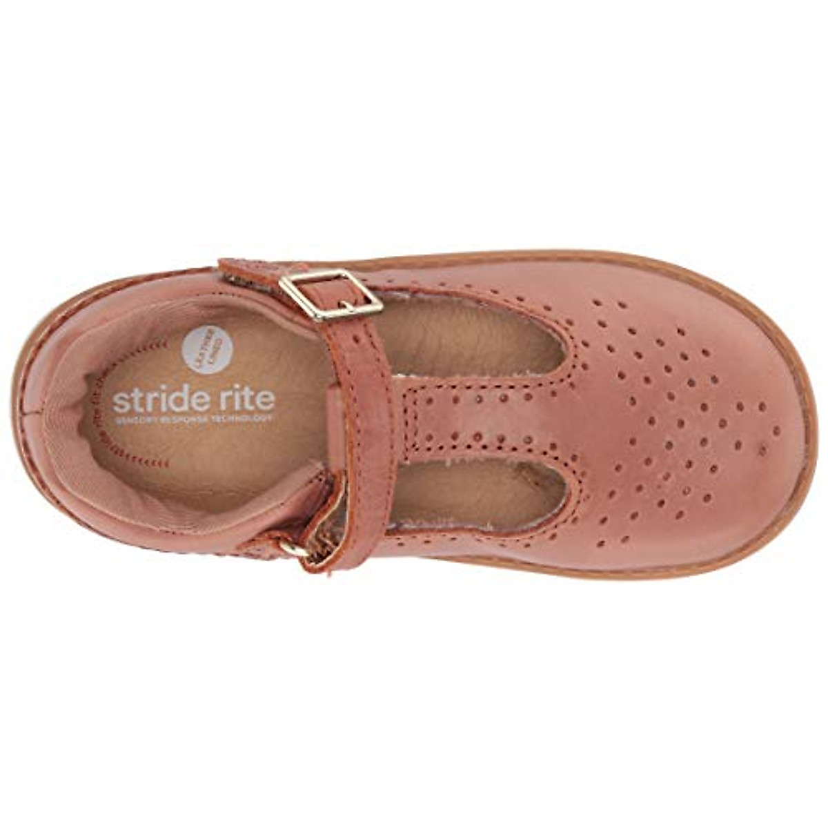 Stride Rite Girls SRT Nell Mary Jane Flat, Sierra, 7 Toddler