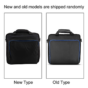 Kuuleyn PS4 Carrying Case Travel, Carrying Case for PS4, Portable Handbag Travel Storage Bag Fully Protective Shoulder Bag Waterproof for Ps4 Pro PS4 Slim