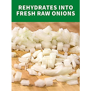 Chopped Onion : 100% Natural, No Preservatives, Real Taste, Substitute for Raw Onions, GMO Free, Gluten Free, Kosher Certified | By Nawabi