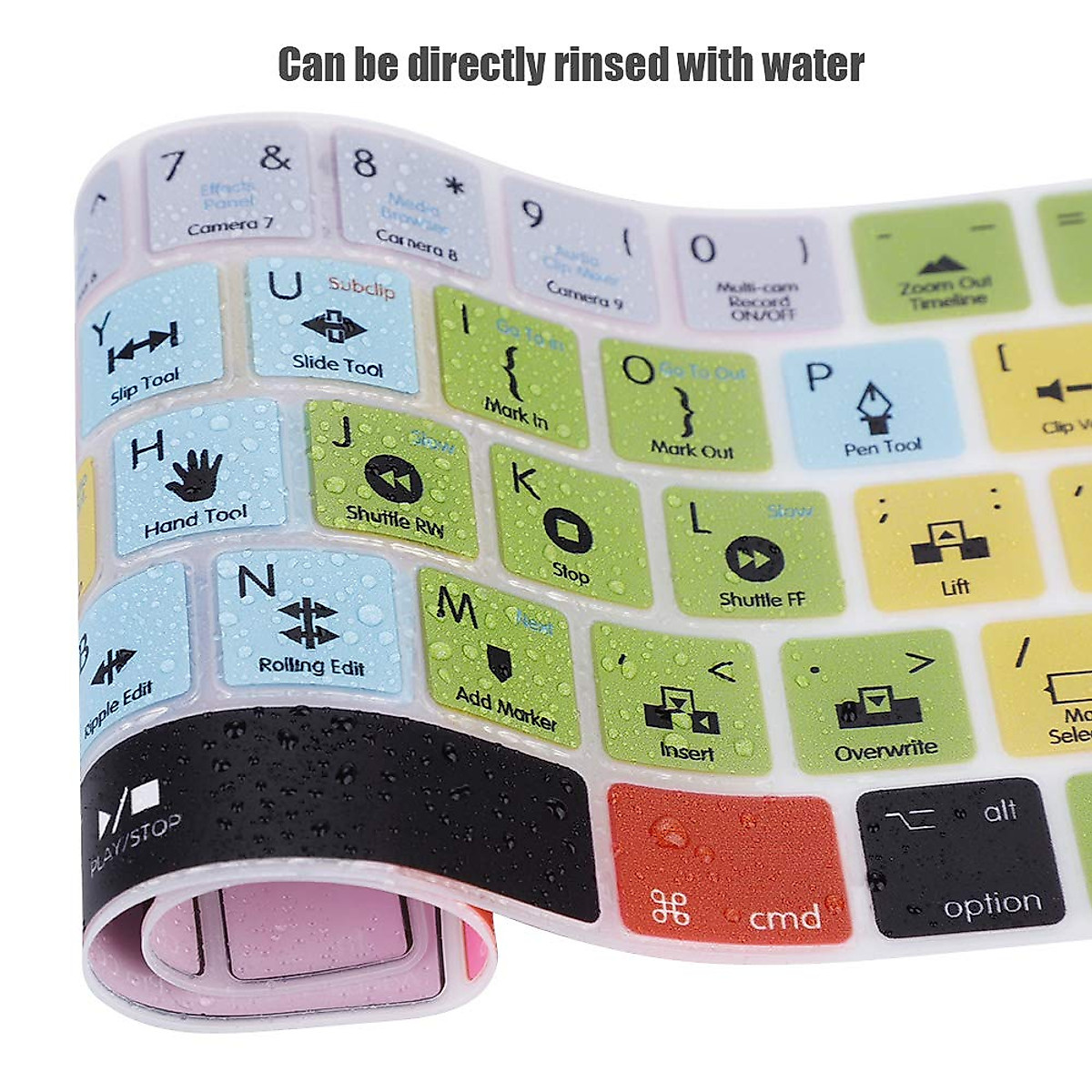 Keyboard Cover 13/15inch Waterproof Dustproof Protective Keyboard Silicone Skin Touch Bar Protector Film For Macbook