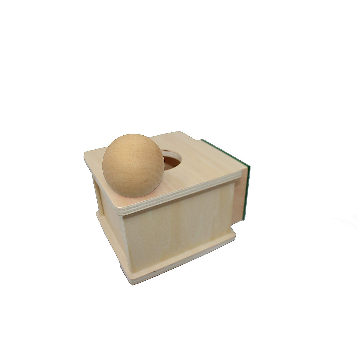 SpeechTeach Montesorri Toys for Baby, Object Permanence Box for Infant, Ball Box, Great for Toddlers and Babies, 2, 3, and 4 Year Olds, Comes with 1 Ball