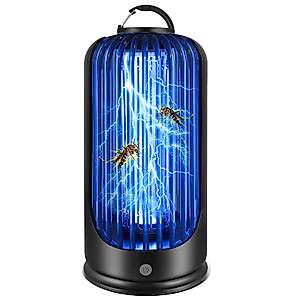 Bug Zapper 2000V High Powered UV Light Electric Mosquito Zapper Waterproof Mosquito Killer Lamp Light-Emitting Flying Insect Control Lamp for Home, Patio, Backyard, Camping