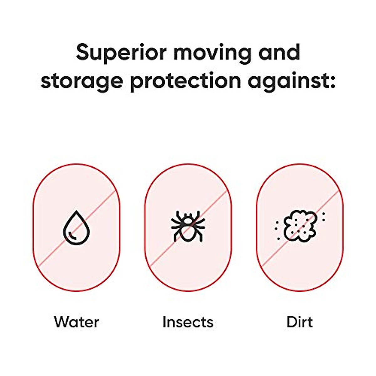 Hulsky Crib Mattress Storage Bag - 4 Mil Heavy Duty Crib Mattress Bag for Moving and Storage