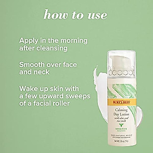 Burt's Bees Sensitive Solutions Calming Day Lotion with Aloe and Rice Milk, 98.8% Natural Origin, 1.8 Fluid Ounces