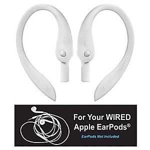 EARBUDi Flex - Compatible with Your Apple iPhone Wired EarPods | Attaches to The Wired EarPods That are Made by Apple | (White)