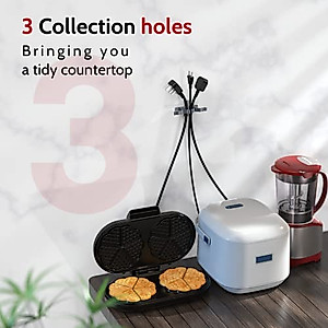 Cord Organizer for Kitchen Appliances, 10 Pack Upgraded Adhesive Winder Wrappers Cable Organizer for Stand Mixer, Blender, Coffee Maker, Pressure Cooker, Juicer, Micerowave Ovens