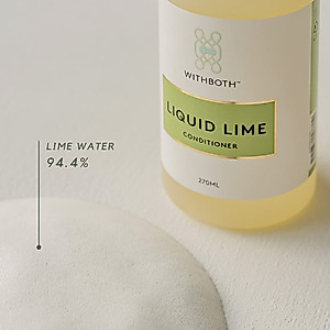 WITHBOTH LIQUID LIME HAIR CONDITIONER for Damaged Hair with Vitamins and Minerals, 9.1 fl oz / 270ml