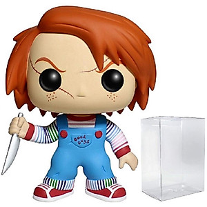 POP Child's Play 2 - Chucky Funko Pop! Vinyl Figure (Bundled with Compatible Pop Box Protector Case), Multicolor, 3.75 inches