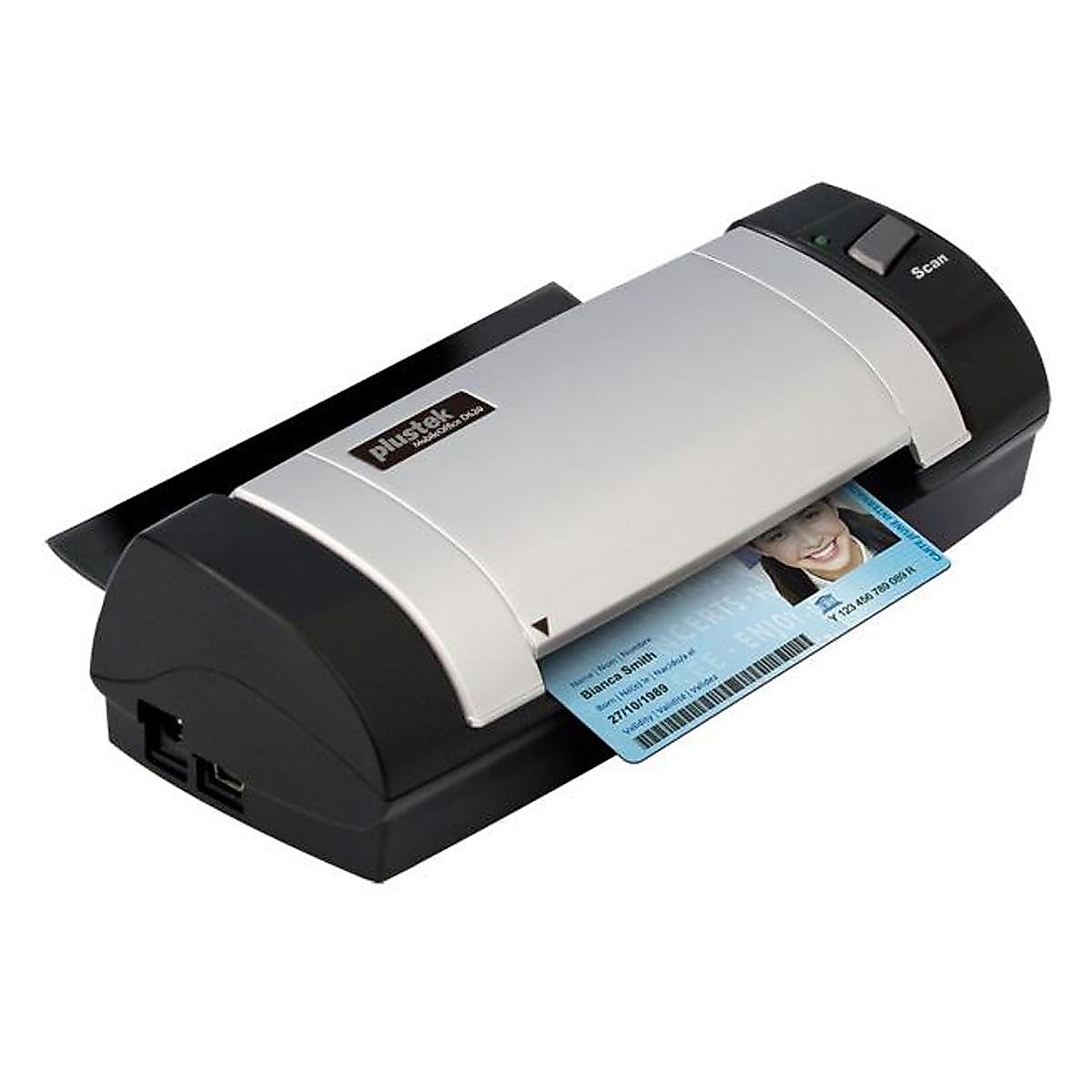 Plustek MobileOffice D620 USB-Powered Duplex Card and ID Scanner, 600 dpi Optical Resolution, 5 Seconds Per Page