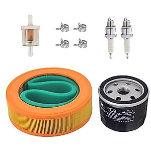 Gewxgzo 692519 692520 Air Filter Cartridge Tune Up Kit Fit for B&S 541477 543477 356447 358777 380447 380777 381447 V-twin Vanguard Engines