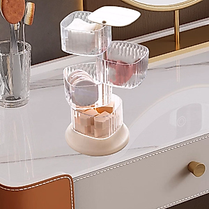 Mumusuki Hair Tie Storage Box, Plastic, Transparent Appearance, Large Capacity Design, Neat Storage, Applicable Scenario for Desktops, Bedrooms, and Dorms, Mumusukia4dwfs6v17