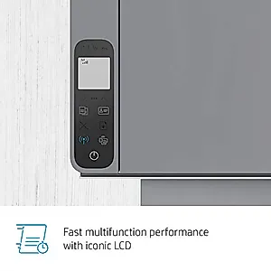 HP Neverstop Laser MFP 1202w Wireless Monochrome All-in-One Printer with cartridge-free toner tank, comes with up to 5,000 pages of toner in the box (5HG92A)