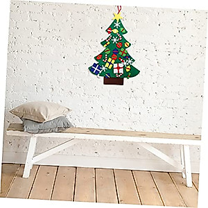 Christmas Decoration for Kids Toddler Gift Kids Decor Xmas Gifts Christmas Tree Countdown Calendar Handmade Xmas Ornament Christmas Ornaments Felt Christmas Tree Home Door 3d