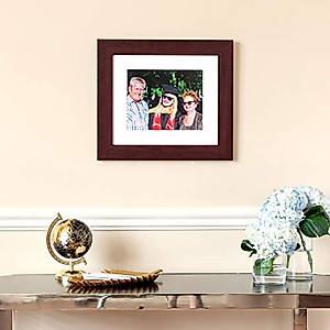 ArtToFrames 25x38 Inch Brown Picture Frame, This 2" Custom Poster Frame is Rich Mahogany Frame, for Your Art or Photos, 2WOMFRBW74039-25x38