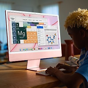 Apple 2021 iMac All in one Desktop Computer with M1 chip: 8-core CPU, 8-core GPU, 24-inch Retina Display, 8GB RAM, 256GB SSD Storage, Matching Accessories. Works with iPhone/iPad; Silver