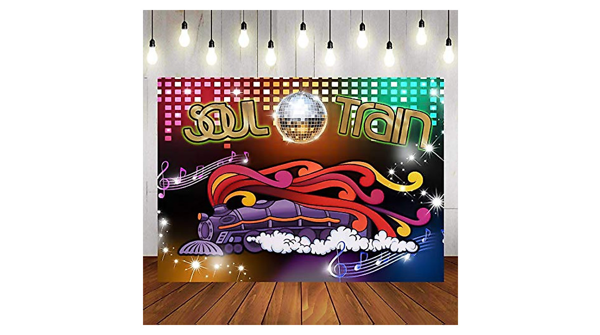 70's Soul Train Photography Backdrop for Party Décor