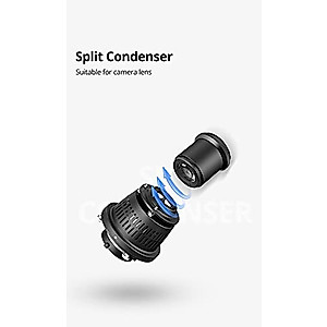 AMBITFUL AL-16 PRO Bowens Mount Split Focalize Conical Snoot Optical Condenser Art Special Effects Shaped Beam Light Cylinder with for Nikon AI Lens Adapter