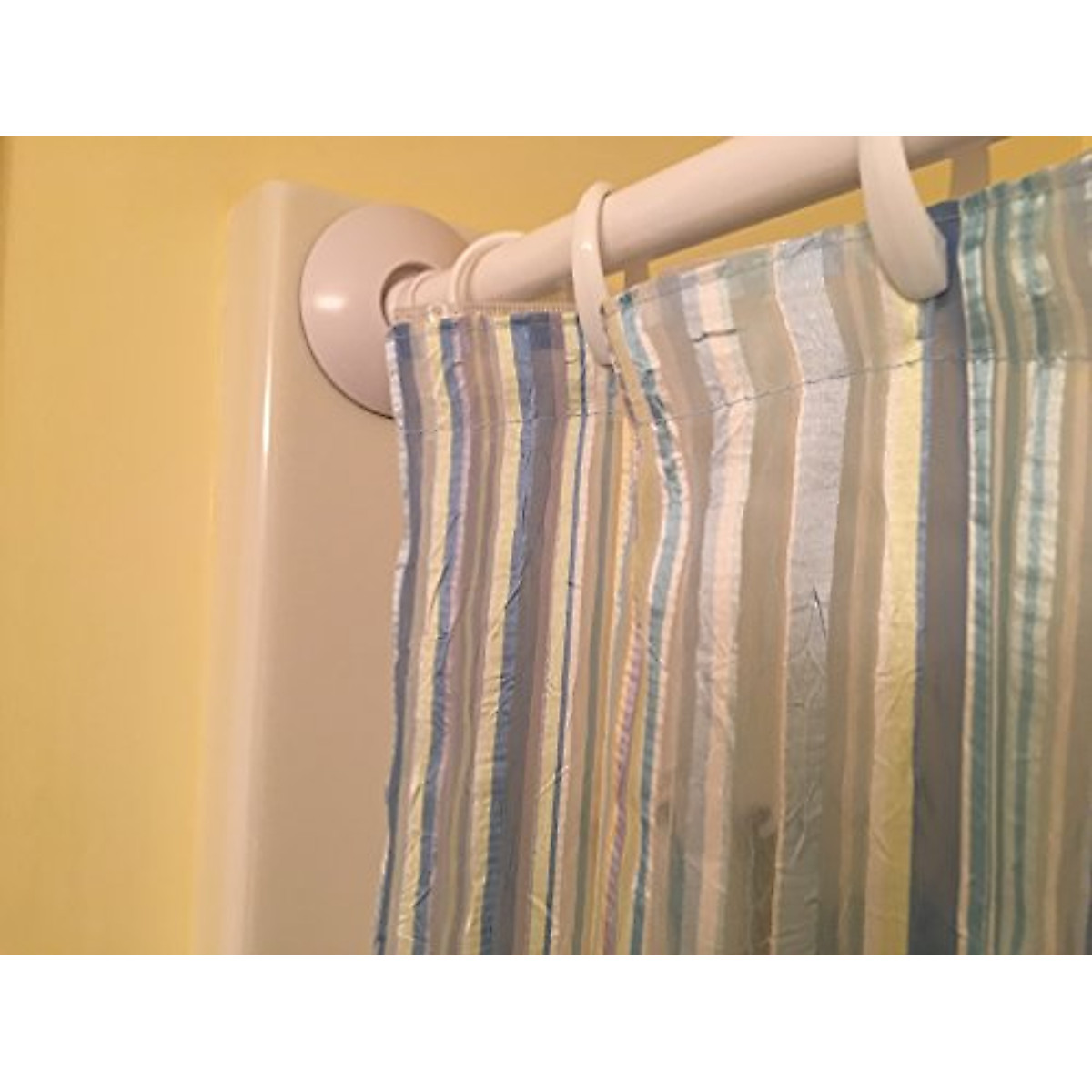 Safety Innovations Stay-Put Shower Curtain Rod Mount, 2 Pack