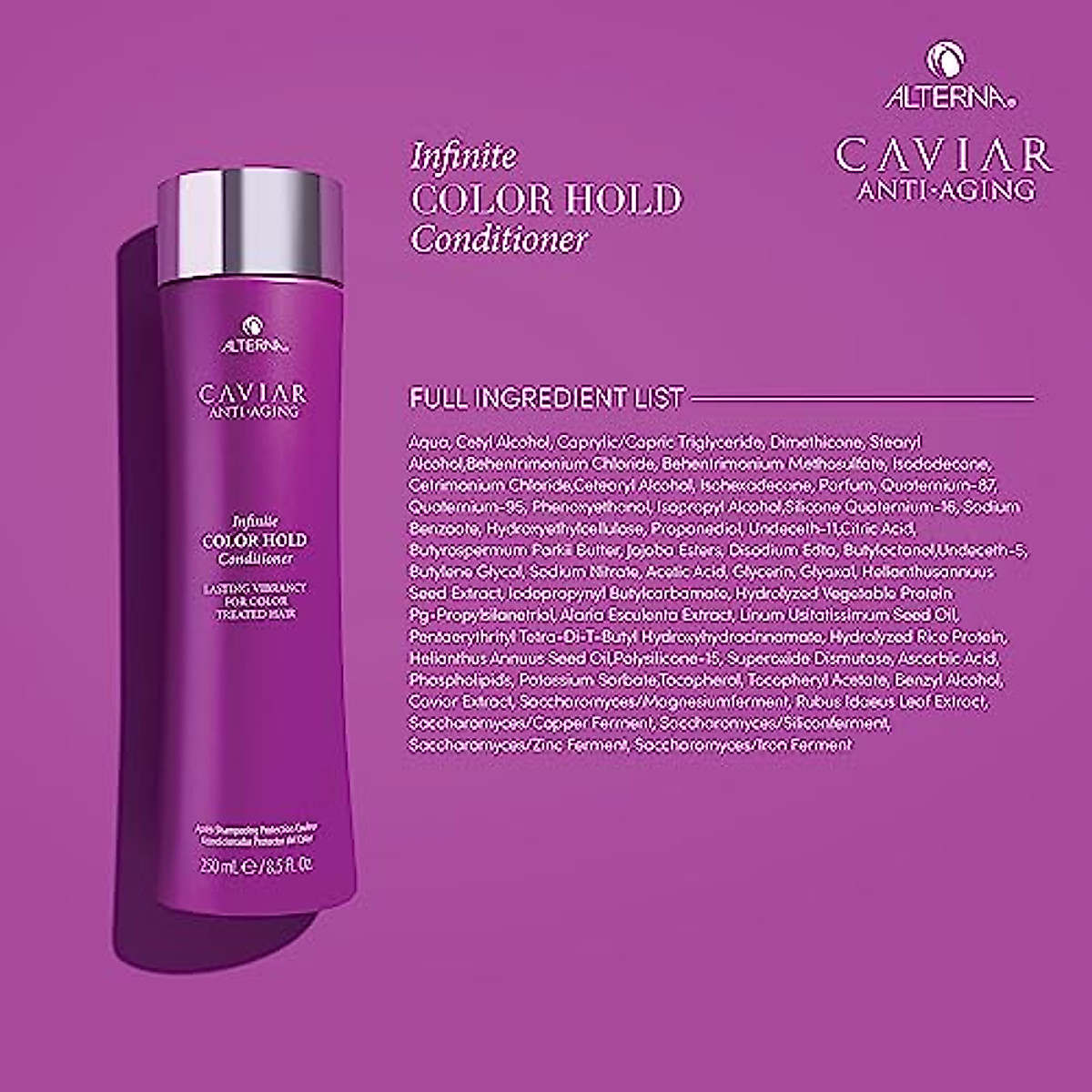 Alterna Caviar Anti-Aging Infinite Color Hold Shampoo and Conditioner Set, 8.5-Ounce (2-Pack)