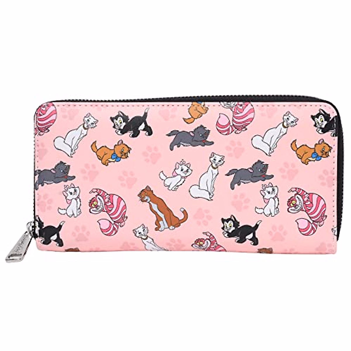 Loungefly Disney Cats Wallet Zip Around Clutch Faux Leather