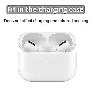 3 Pairs Compatible with AirPods Pro and Pro 2 Ear Tips Buds, Medium Size Replacement Silicone Rubber Eartips Earbuds Gel Cover Accessories Compatible with AirPods Pro 2nd 1st - Medium White