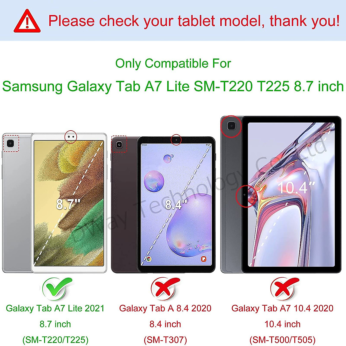 DWaybox for Samsung Galaxy Tab A7 Lite Case 2021 8.7 inch SM-T225/T220, Hybrid Armor Heavy Duty 2in1 TPU + PC Combo Dual Layer Rugged Shockproof Protective Cover Case with Kickstand -Orange