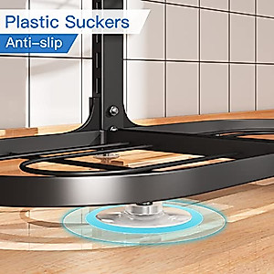 Pots and Pans Organizer for Cabinet, PXRACK 8 Tier Snap-on and Adjustable Pan Organizer Rack for Under Cabinet, Pot Organizer for Kitchen Organization & Storage, Rustproof Pot Lid Organizer (8 Tier)