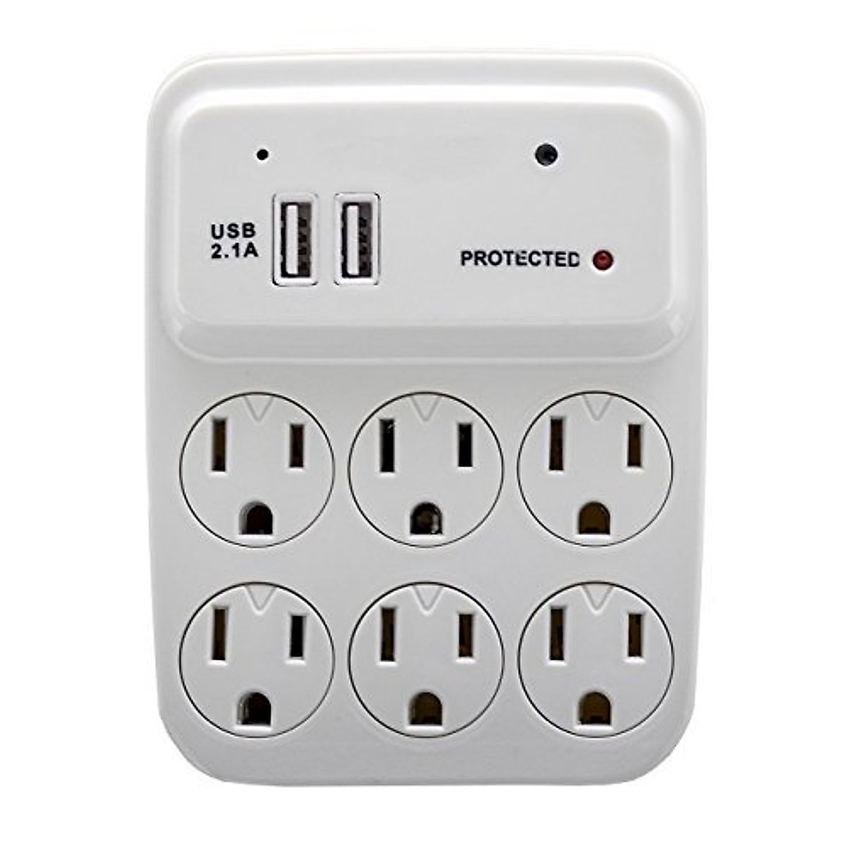 Spy-MAX Functional Plug-In Wall Outlet with USB Hidden Camera - 1080P Spy Camera with Digital Video Recorder & Removable SD Card - Motion Activated Wall Charger Hidden Camera Recorder for Home - White