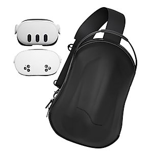 APEXINNO Hard Carrying Case for Meta Quest 3S/3, Large Storage Shoulder Bag, Travel Case Compatible with Battery Head Strap