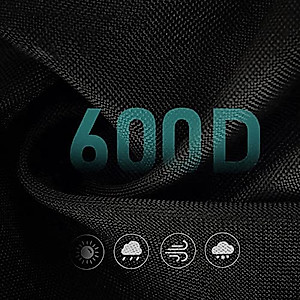 KAIDYSENY Patio Furniture Cover - 74"Lx47"Wx28"H Rectangle Outdoor Dining Set Cover for Outside Table and Chairs, Durable 600D Oxford Sectional Sofa Set Covers Waterproof, Anti-UV, Anti-Fading