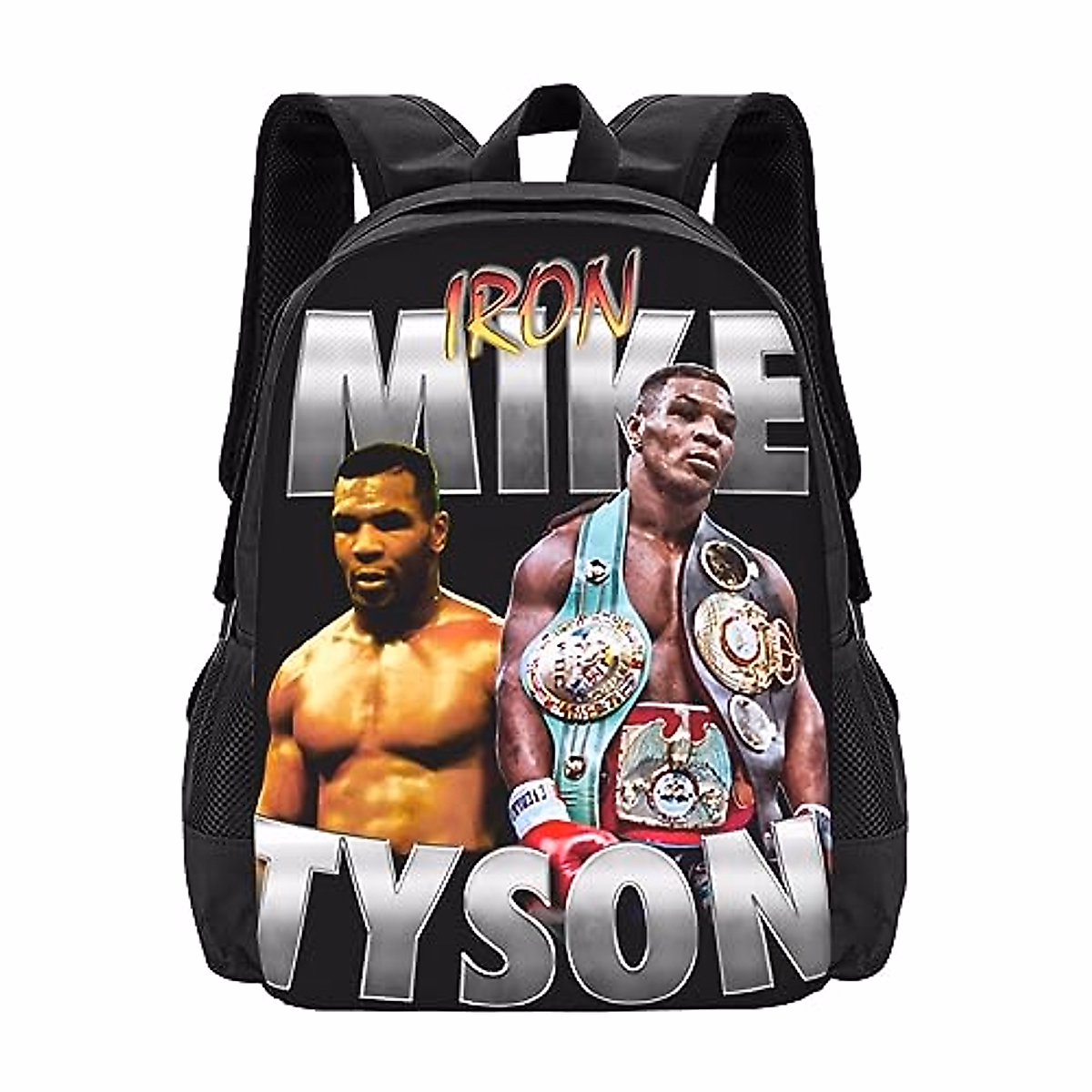 NEWCREATEES Laptop Backpacks Mike Boxer Tyson Unisex Backpack Multipurpose Double Shoulder Bag for Travle Camping Hiking Work Gifts