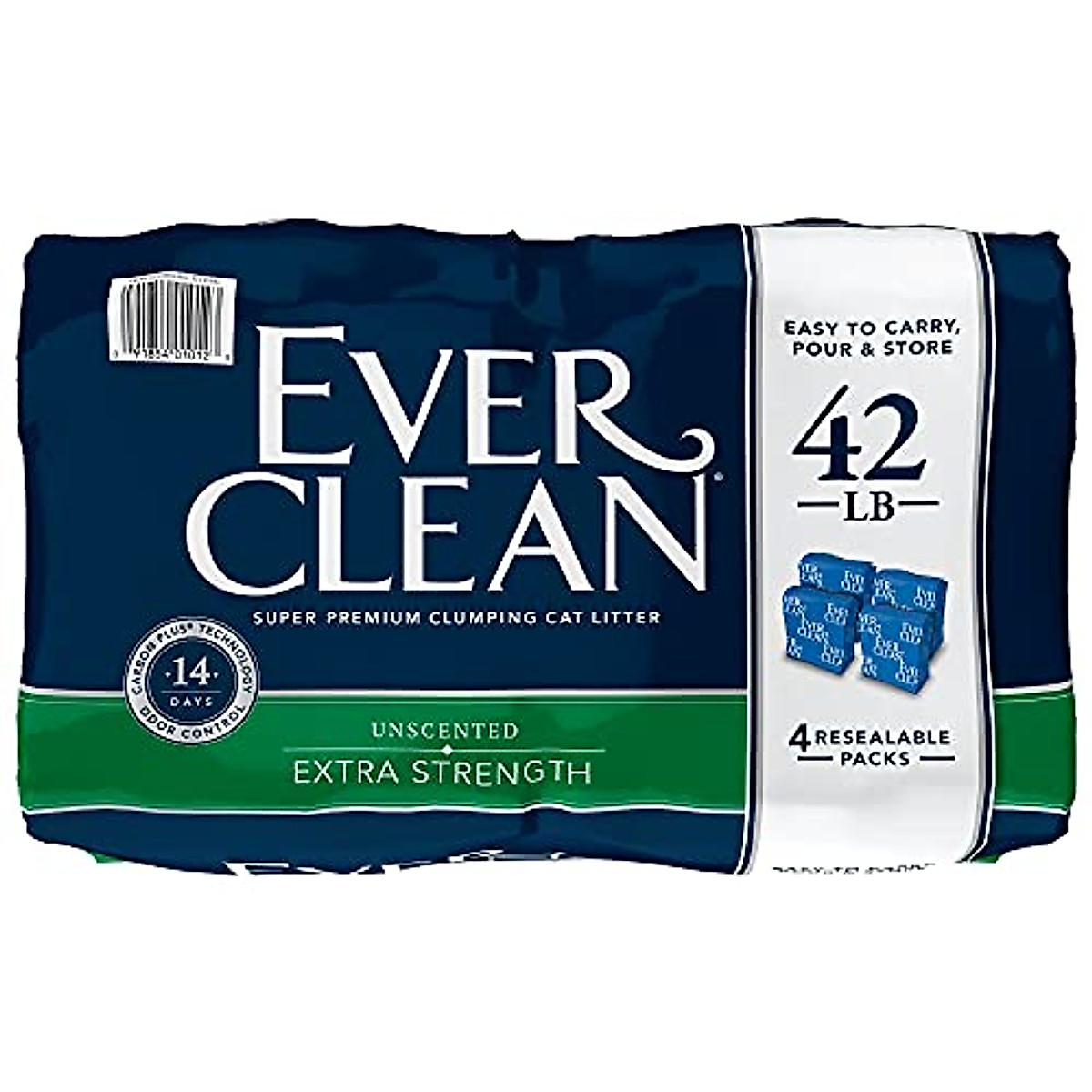 Ever Clean Extra Strength Clumping Unscented Cat Litter, 42 lbs.