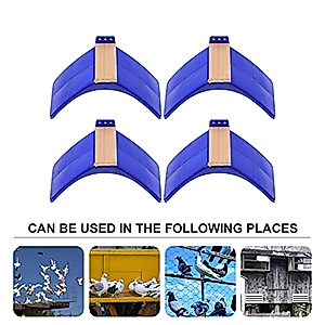 balacoo 4pcs Dove Rest Stand Lightweight Pigeons Bird Perches Plastic Wood Roost Bird Dwelling Support Cage Accessories for Dove Pigeon and Other Birds