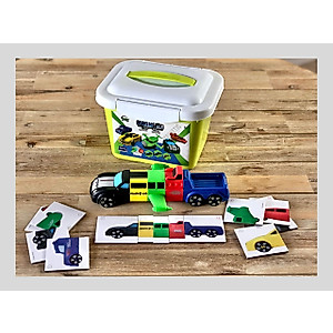 Hungry Cutters Magnetic Create & Build Vehicle Set. Fine Motor Speech Educational STEM Construction Preschool Engineering Best Gift for Boys and Girls!