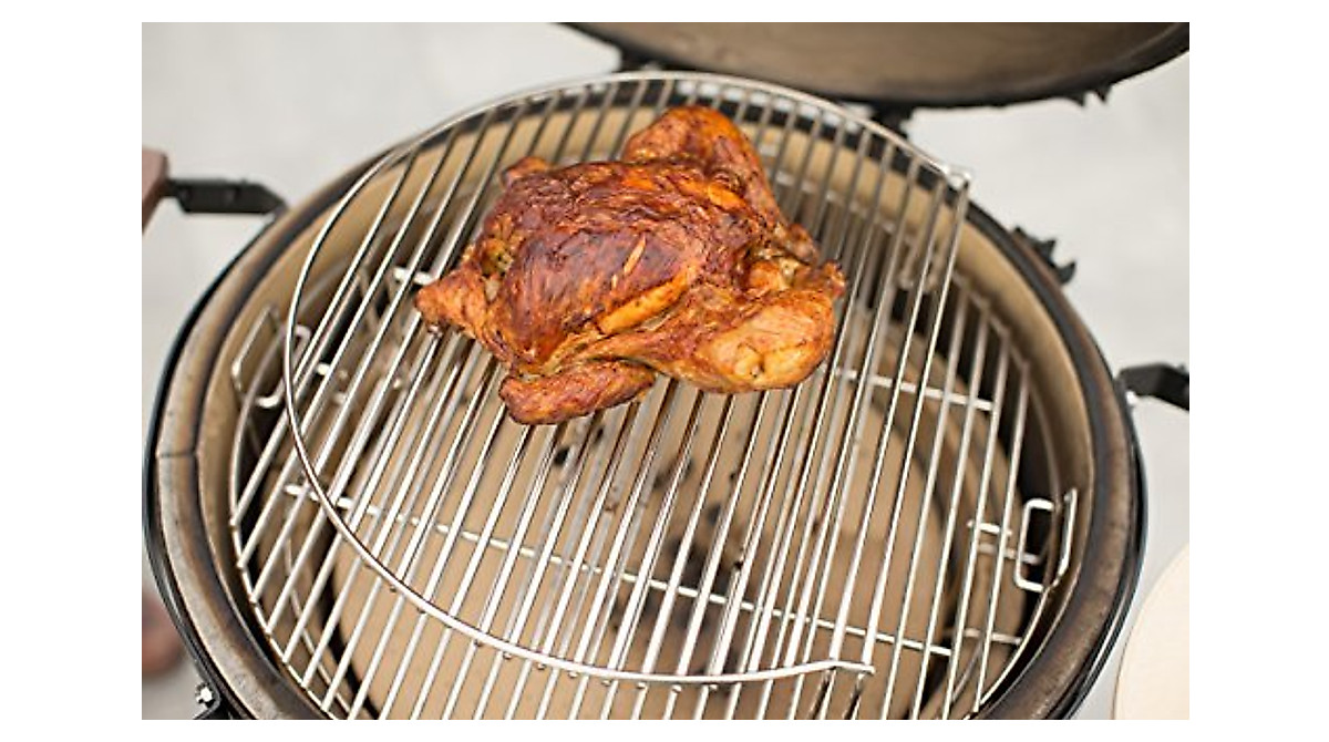 Aura outdoor products Stack Rack Grill Extender for Big Green Egg ...