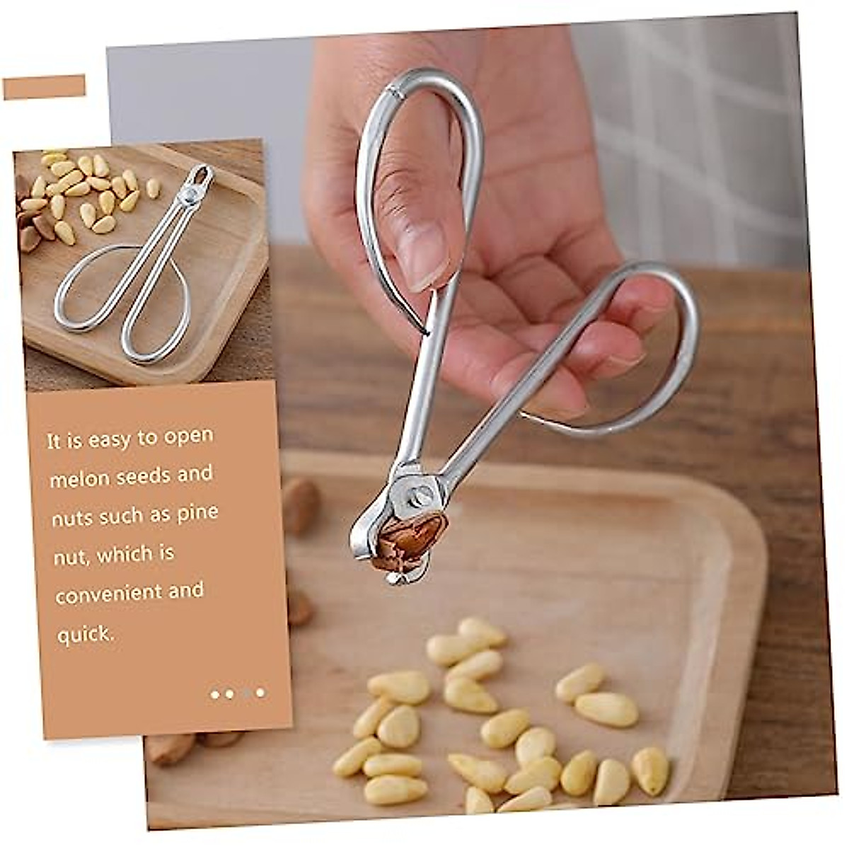 Multitools 2pcs Pine Nut Clip Mini Tools Multipurpose Tool Mini Multi Tool Chestnut Peeler Daily Nut Opener Portable Nut Opener Nut Accessories Daily Nuts Seafood