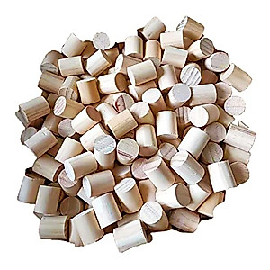 UtySty 4 Pack Wood Furniture Risers 2 inch Extra Height Legs Round Natural Wooden Heighten Solid Feet Simple DIY Cylinder Extender Mat Pad Lifts for Cabinet Sofa Couch Table Chair Bed