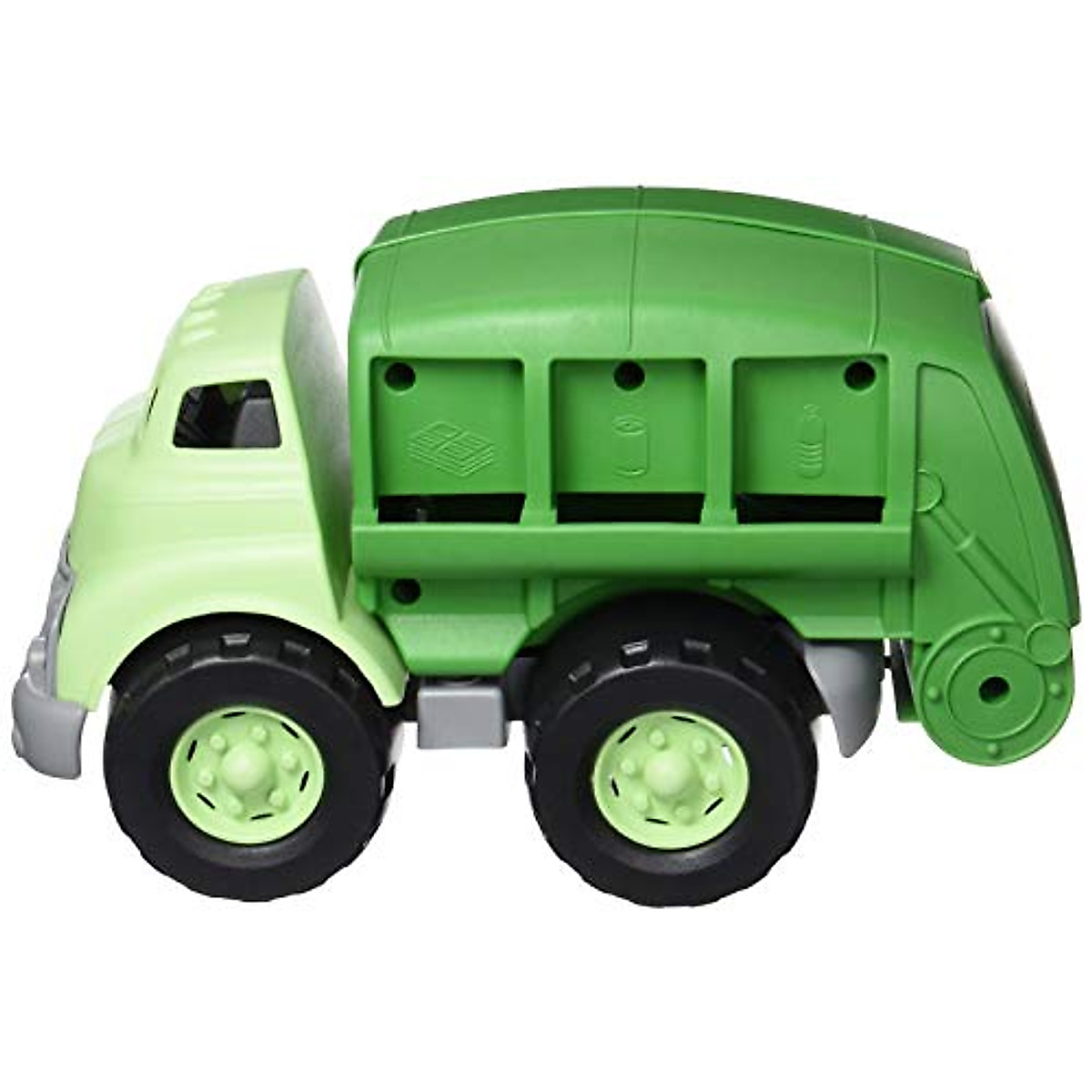 Green Toys Recycling Truck & Board Book, Green - Pretend Play, Motor Skills, Reading, Kids Toy Vehicle. No BPA, phthalates, PVC. Dishwasher Safe, Recycled Plastic, Made in USA.