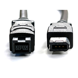Cable Builders Firewire 800 400 Cable 9 Pin to 6 Pin [6FT] IEEE 1394B